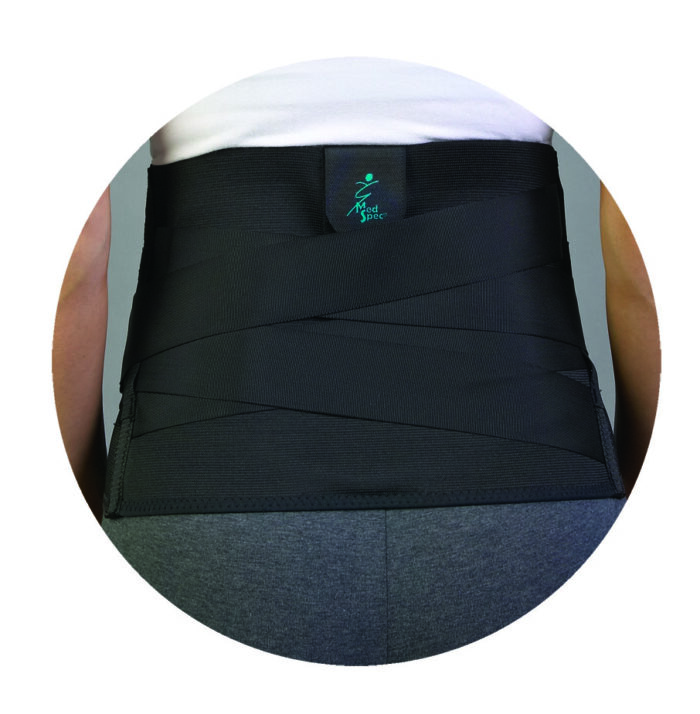 Back-n-BlackTM with Dual Panels Back Support – Med Spec